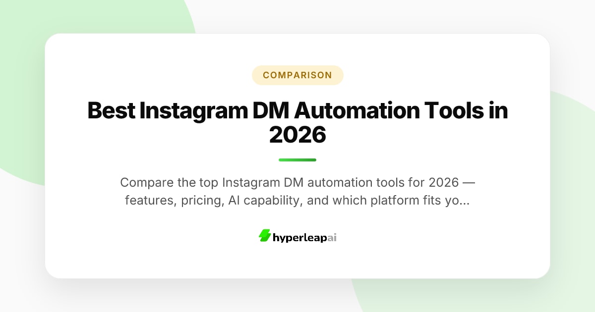 Best Instagram DM Automation Tools in 2026